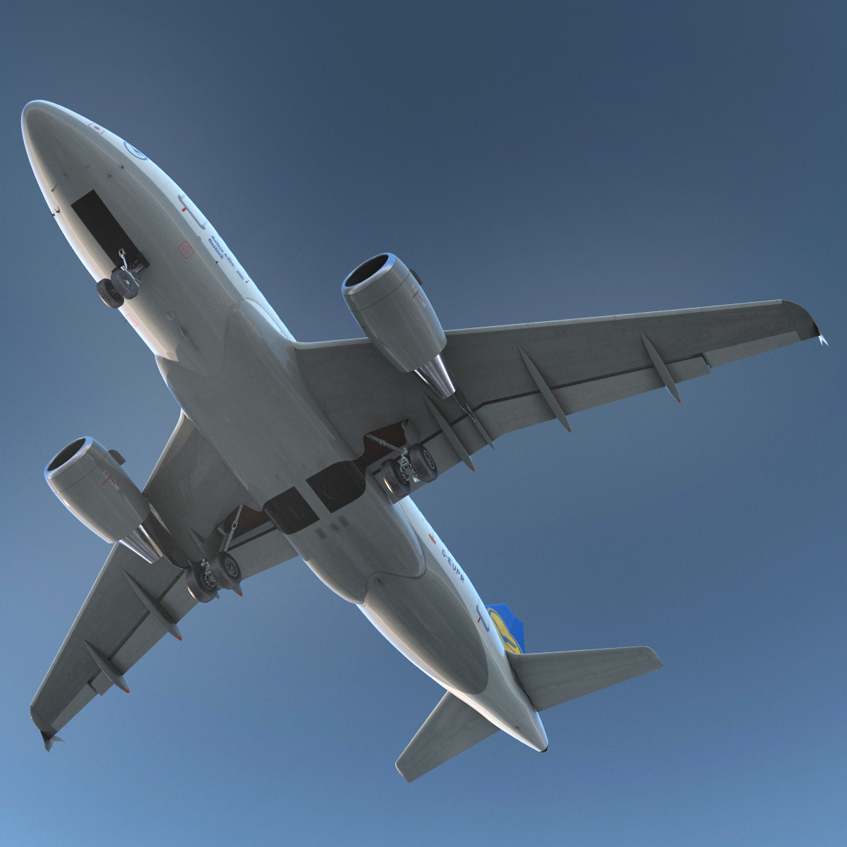 airbus a318 lufthansa 3d model