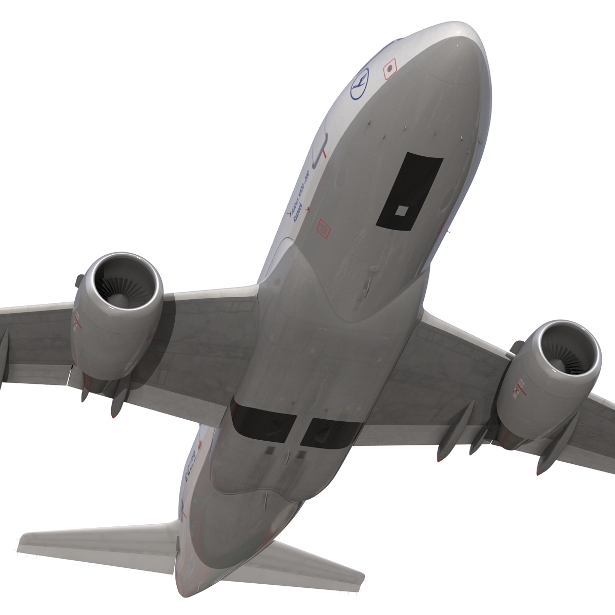 airbus a318 lufthansa 3d model