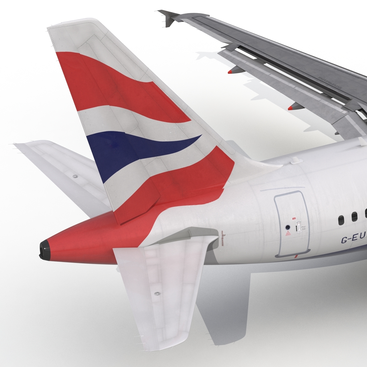 airbus a318 british airways 3d model