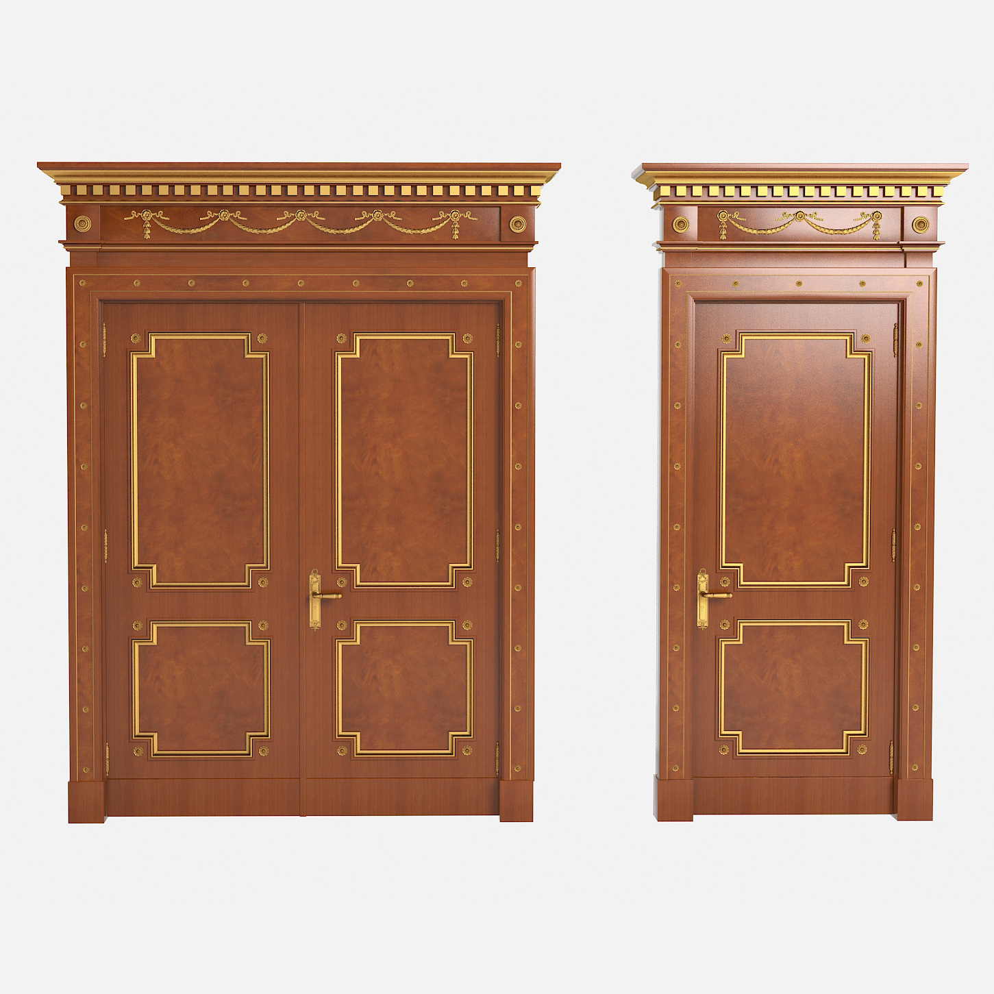 luxury doors 3d model