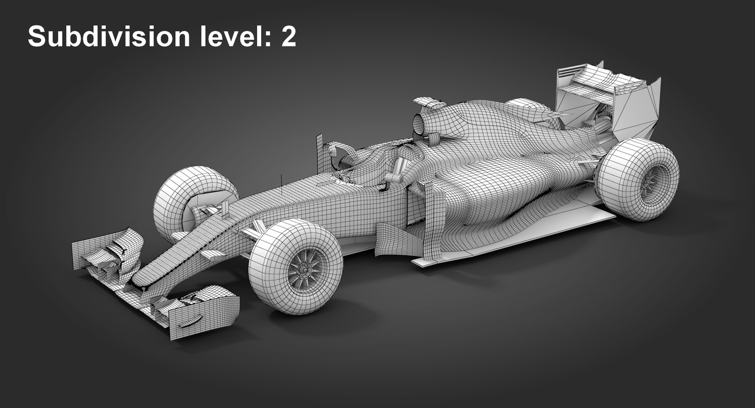 3d generic formula 1 2016 model