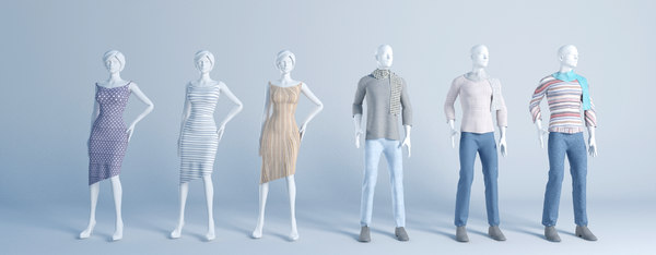 마네킹 3D 모델 - TurboSquid 1020207