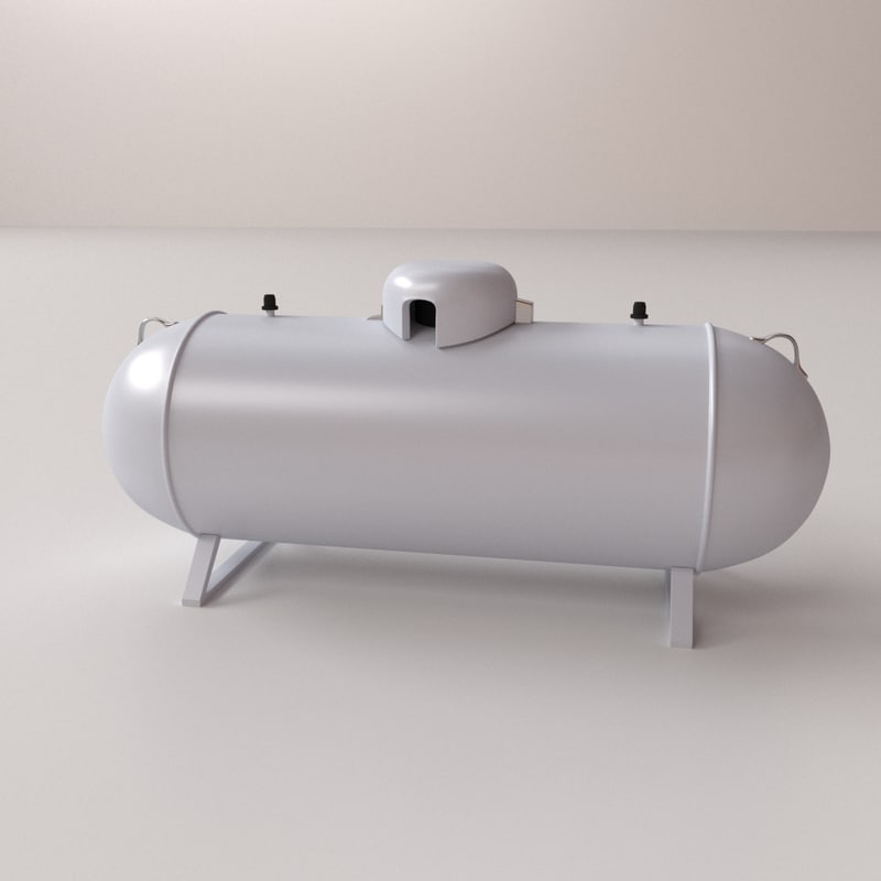 3d model propane tank