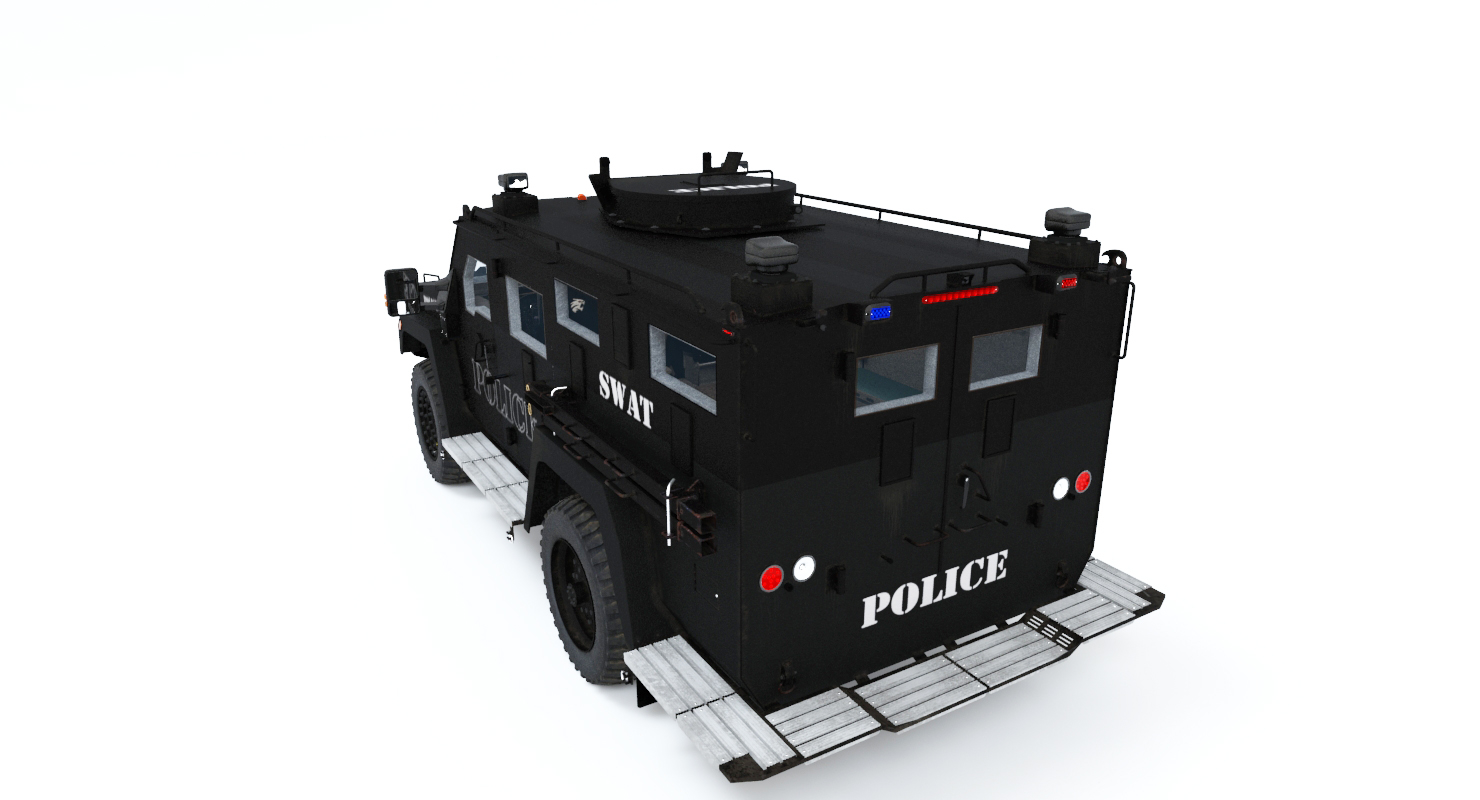 tactical swat vehicle 3d model
