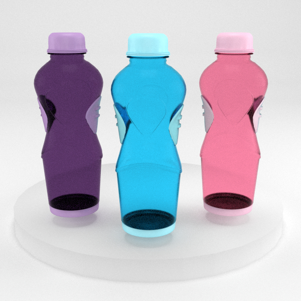 3d model water bottle