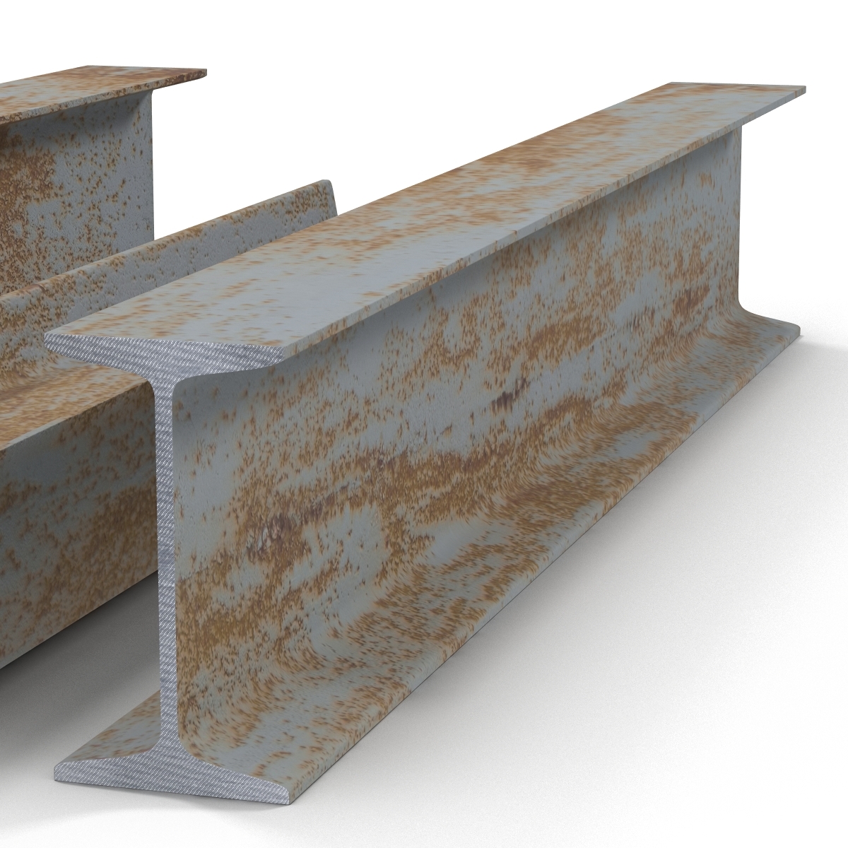 iron beams set 3d max