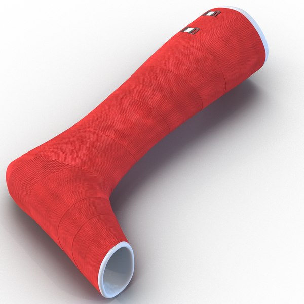 orthopedic cast leg 3d c4d