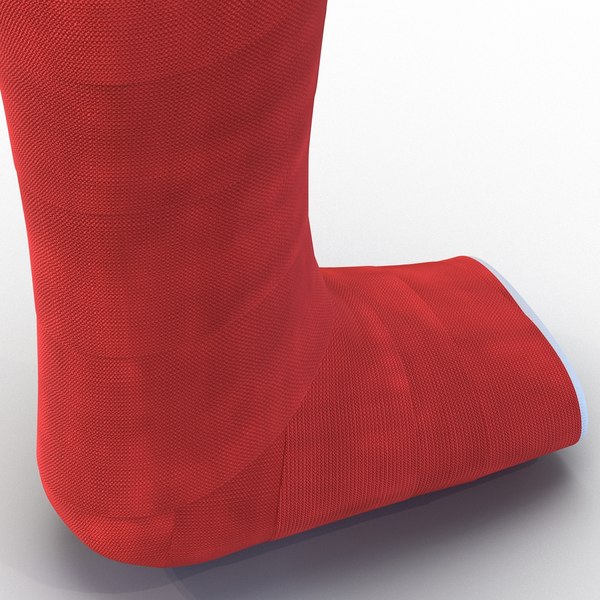 orthopedic cast leg 3d c4d