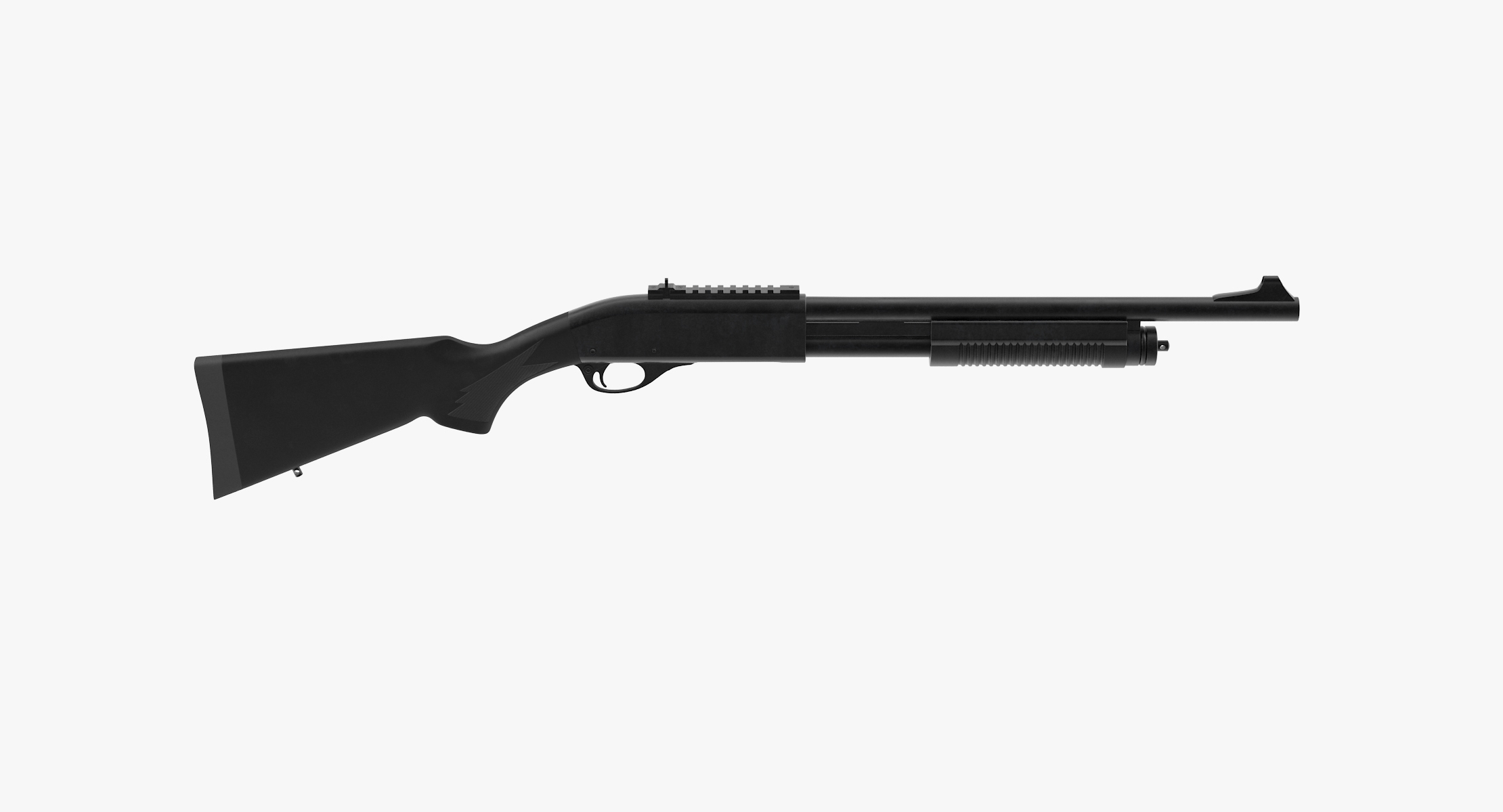 hunting rifle shotgun 3d model