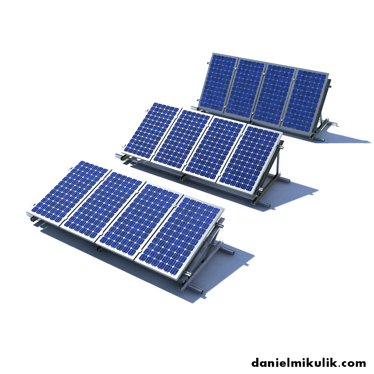 solar panel 3d model