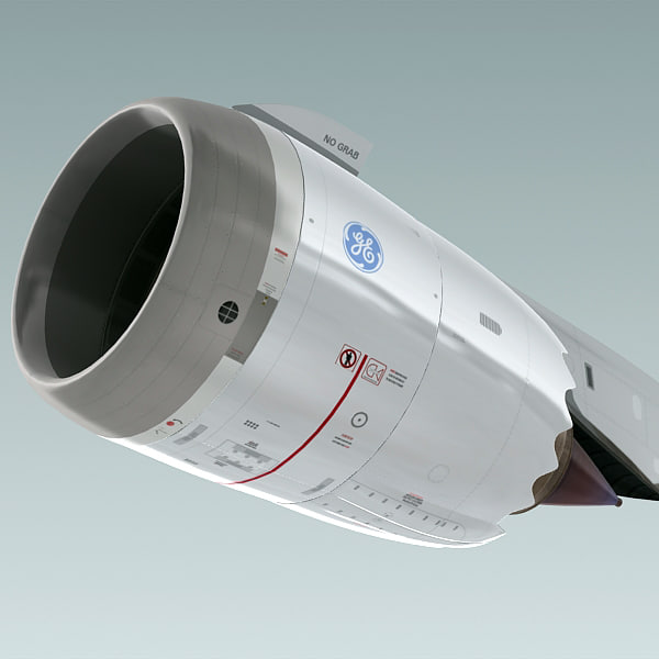 genx-1b jet engine lite 3d c4d