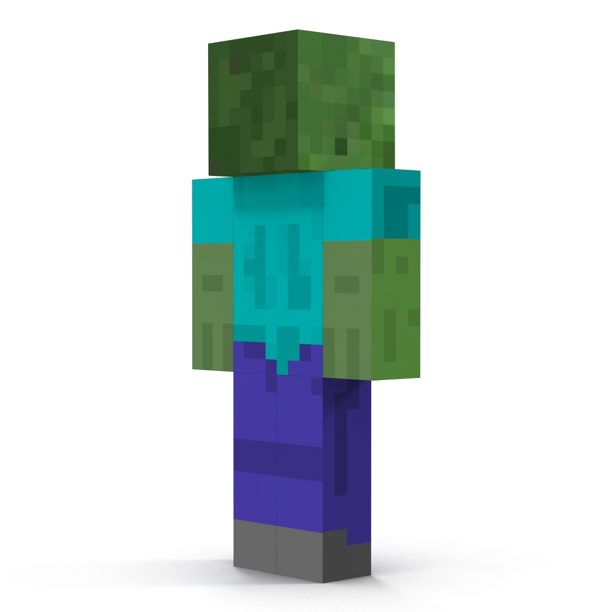 3D minecraft zombie rigged model - TurboSquid 1499626