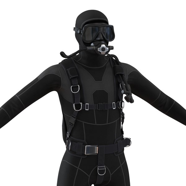 scuba diving equipment 3d model
