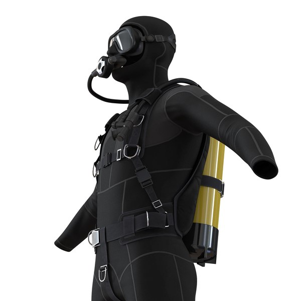 scuba diving equipment 3d model
