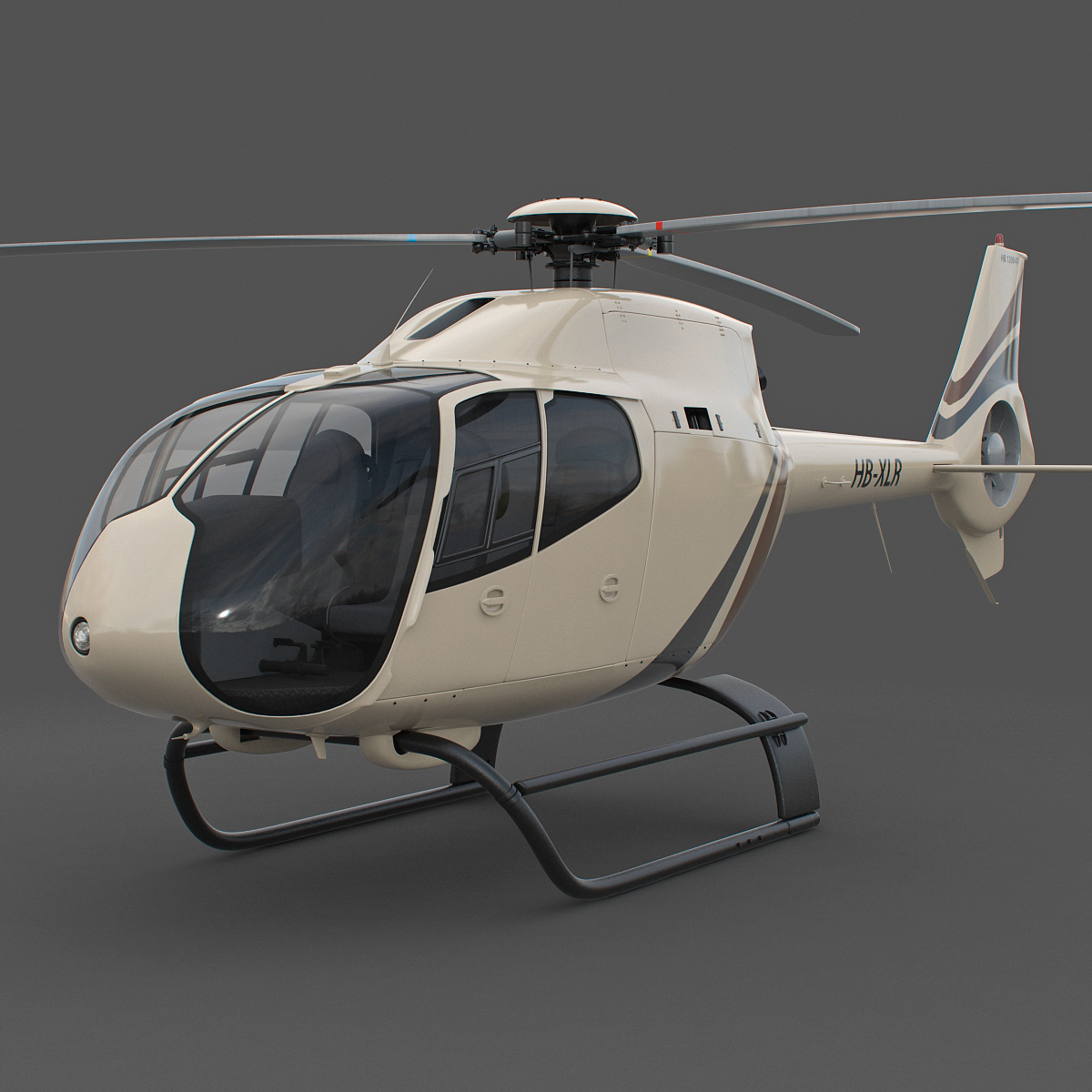 3d model copter helicopter ec
