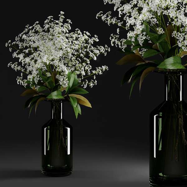 3d fresh flowers model