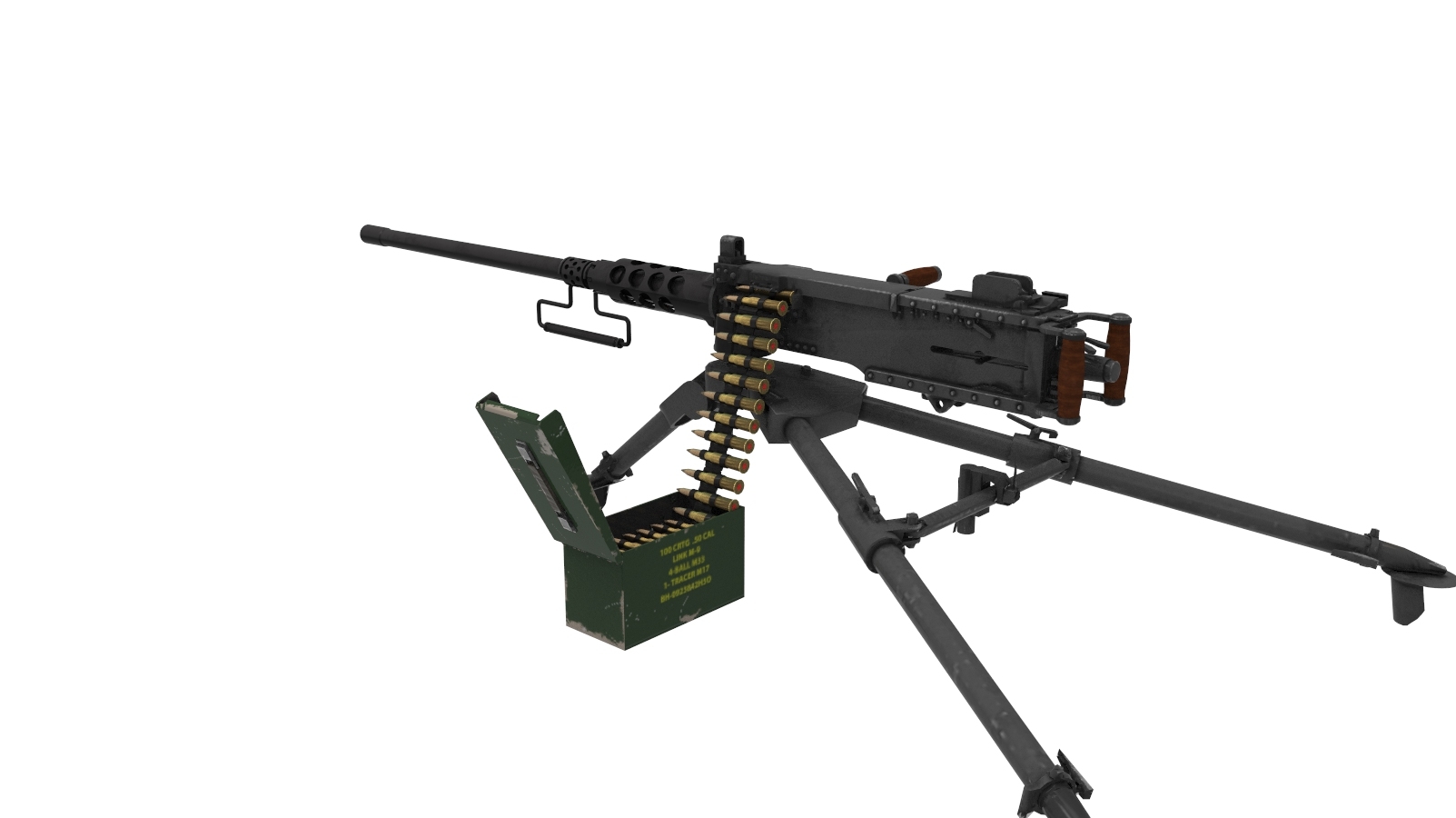 3d model m-2 50cal