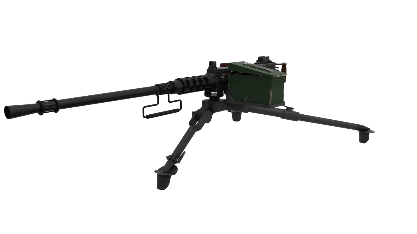 3d model m-2 50cal