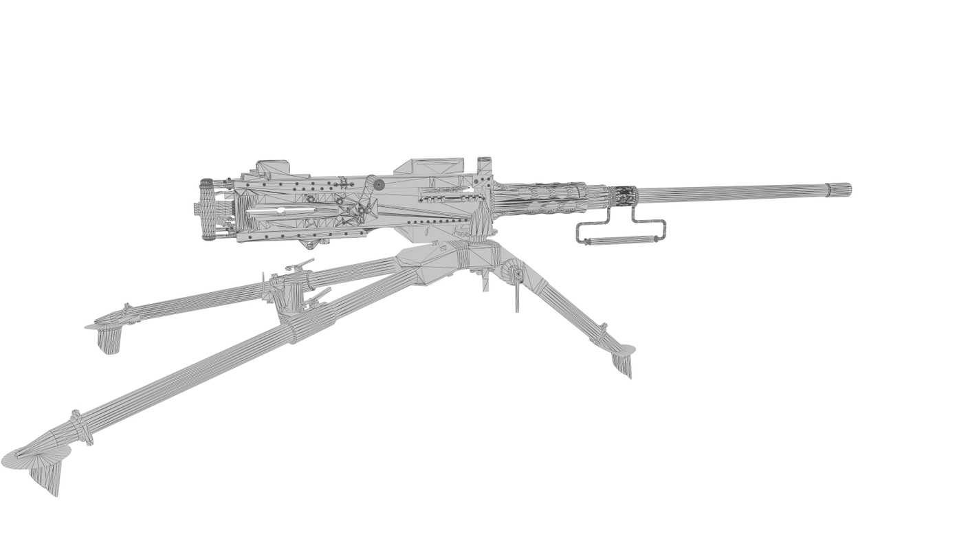 3d model m-2 50cal