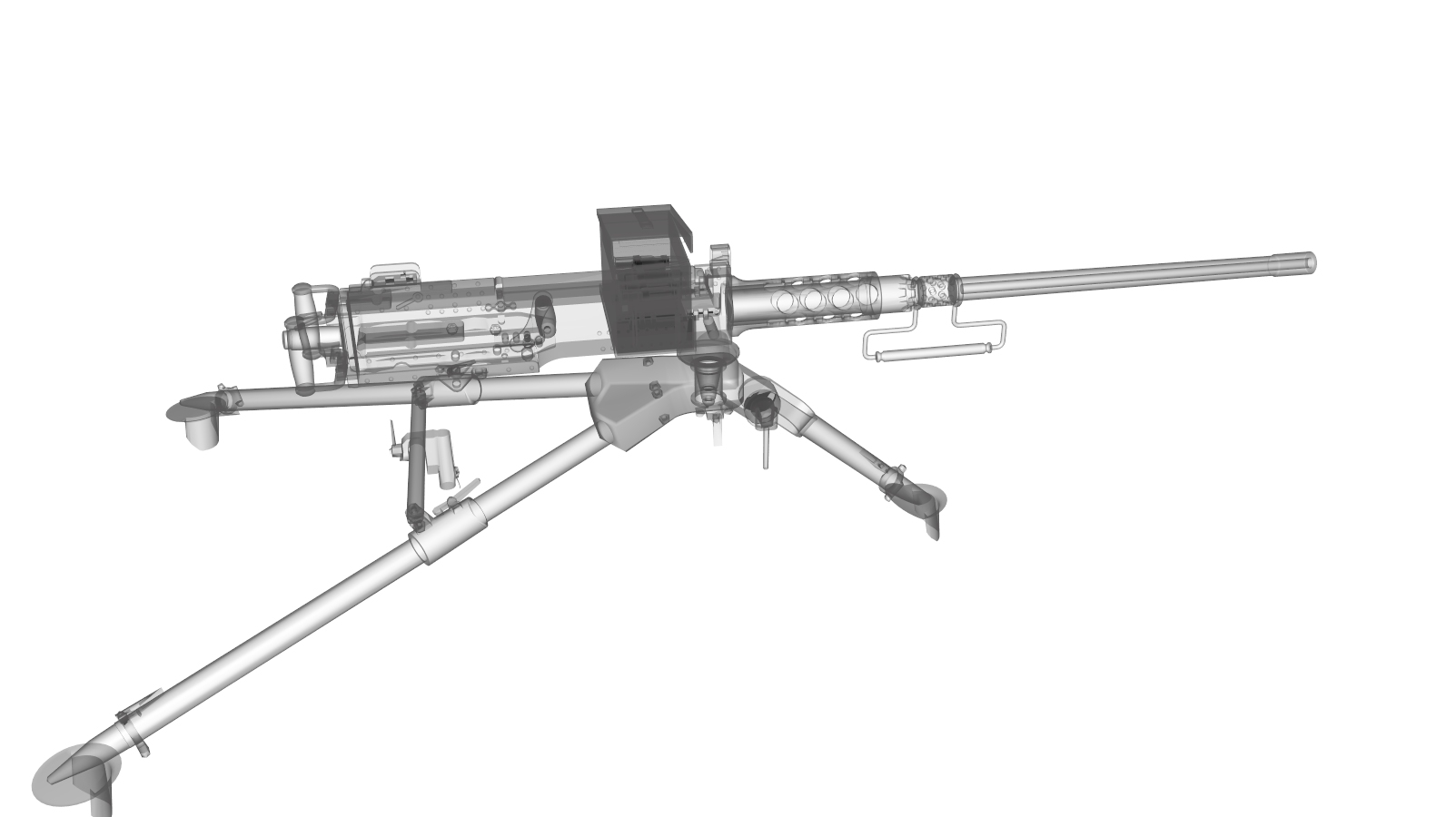 3d model m-2 50cal