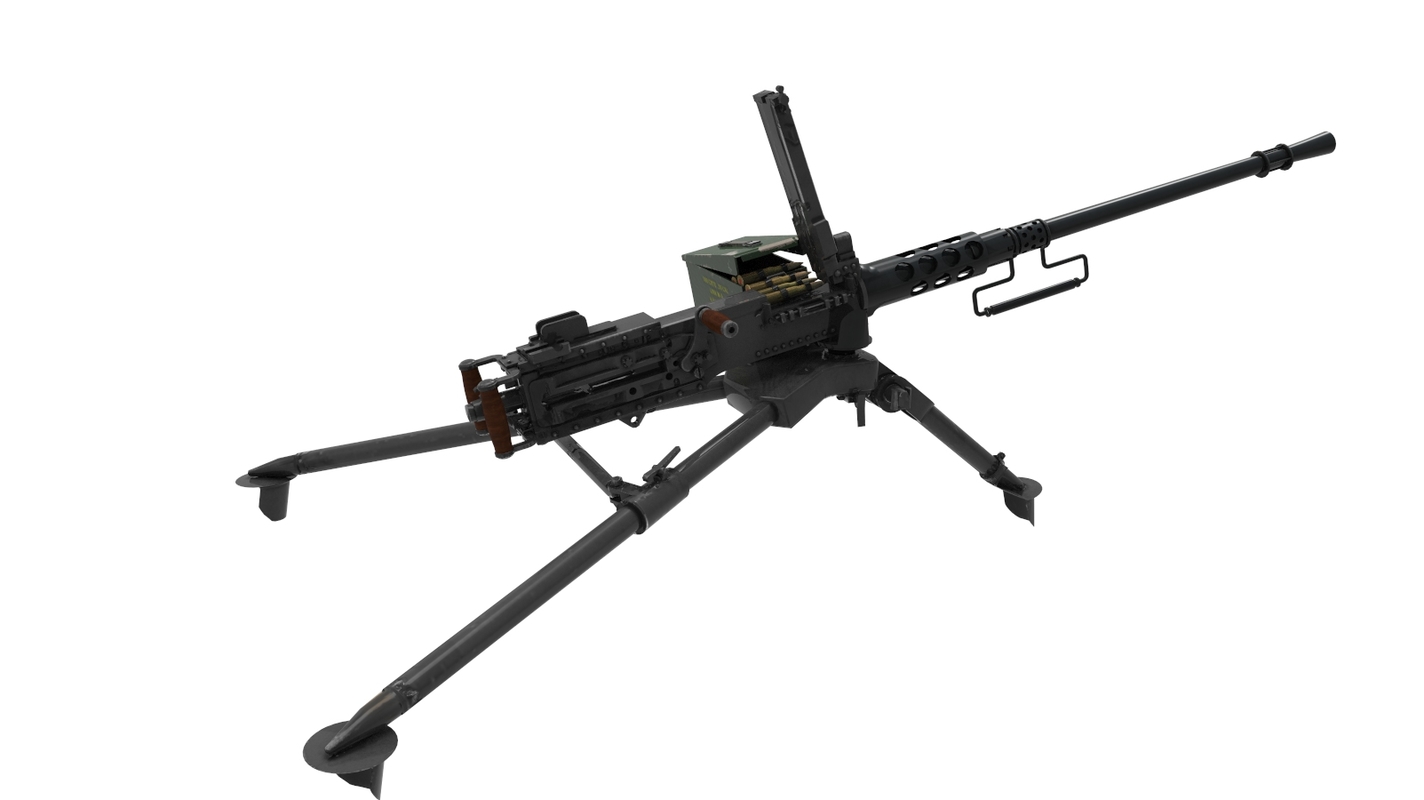 3d model m-2 50cal