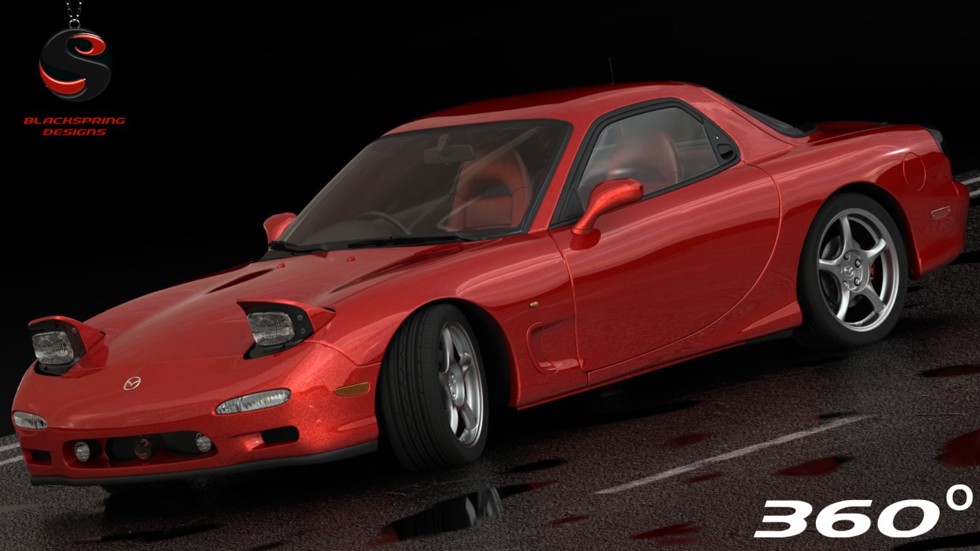 mazda rx-7 1997 3d model