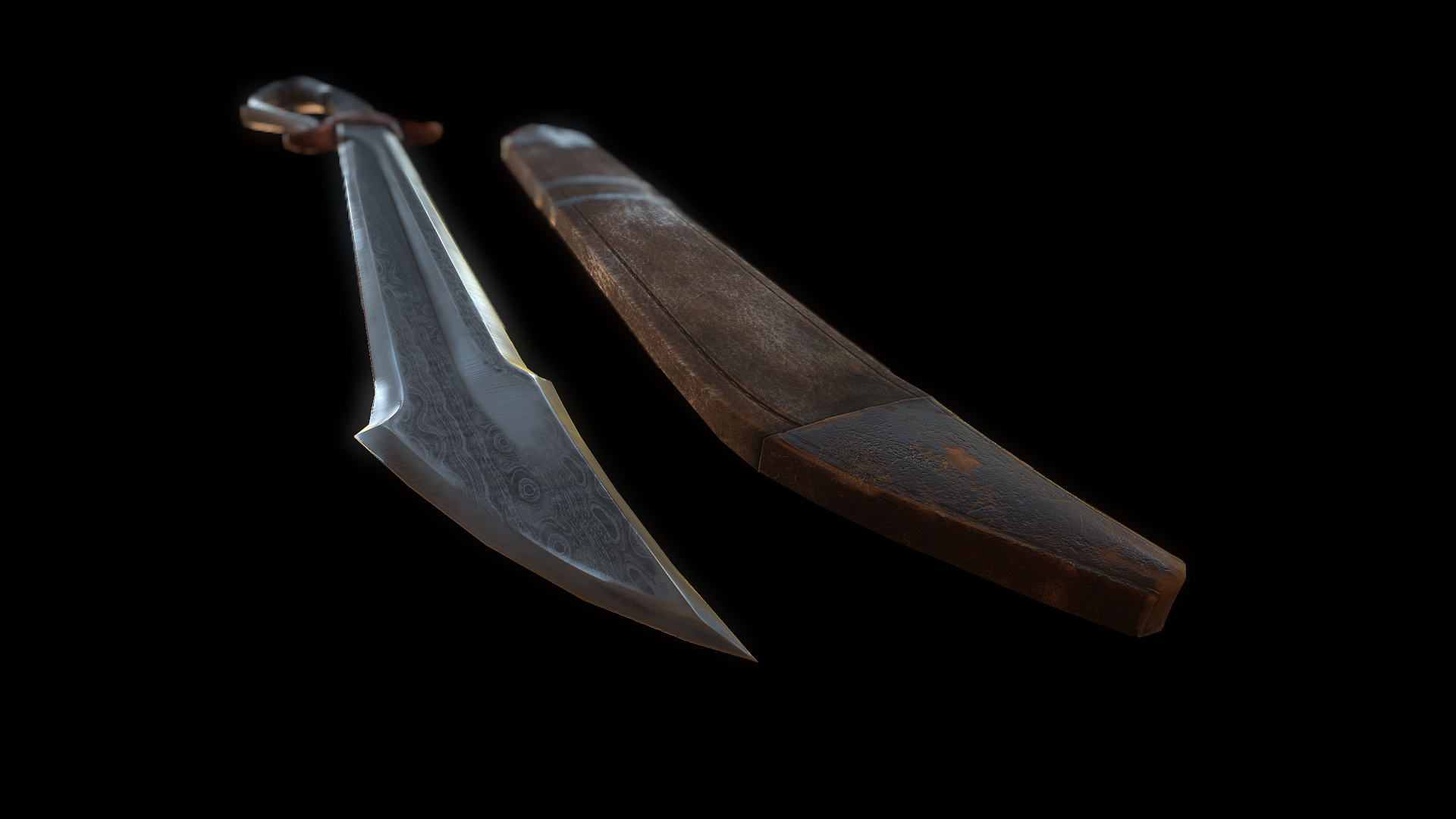 ready falchion sword 3d max