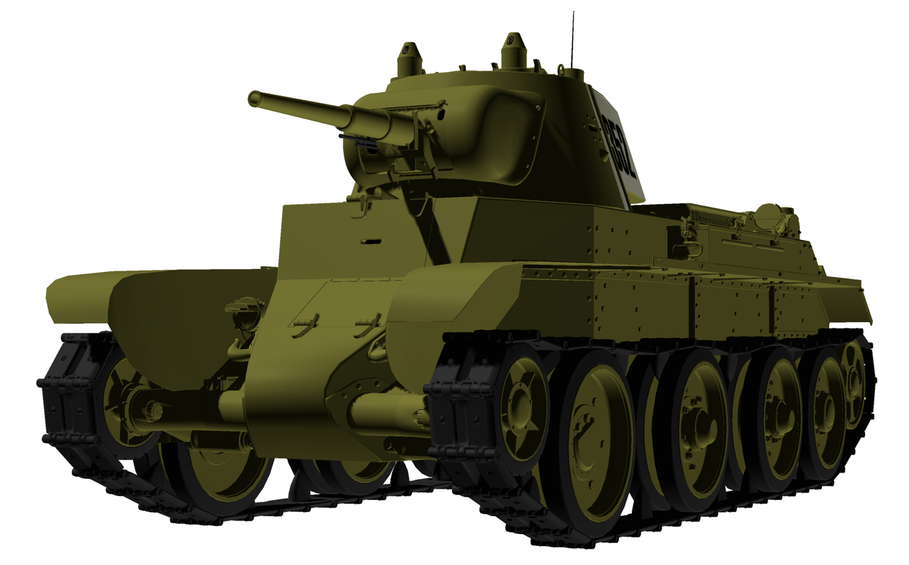 bt-7 tank 3d 3ds