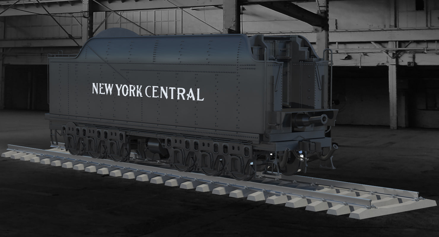 hudson coal tender 3d model