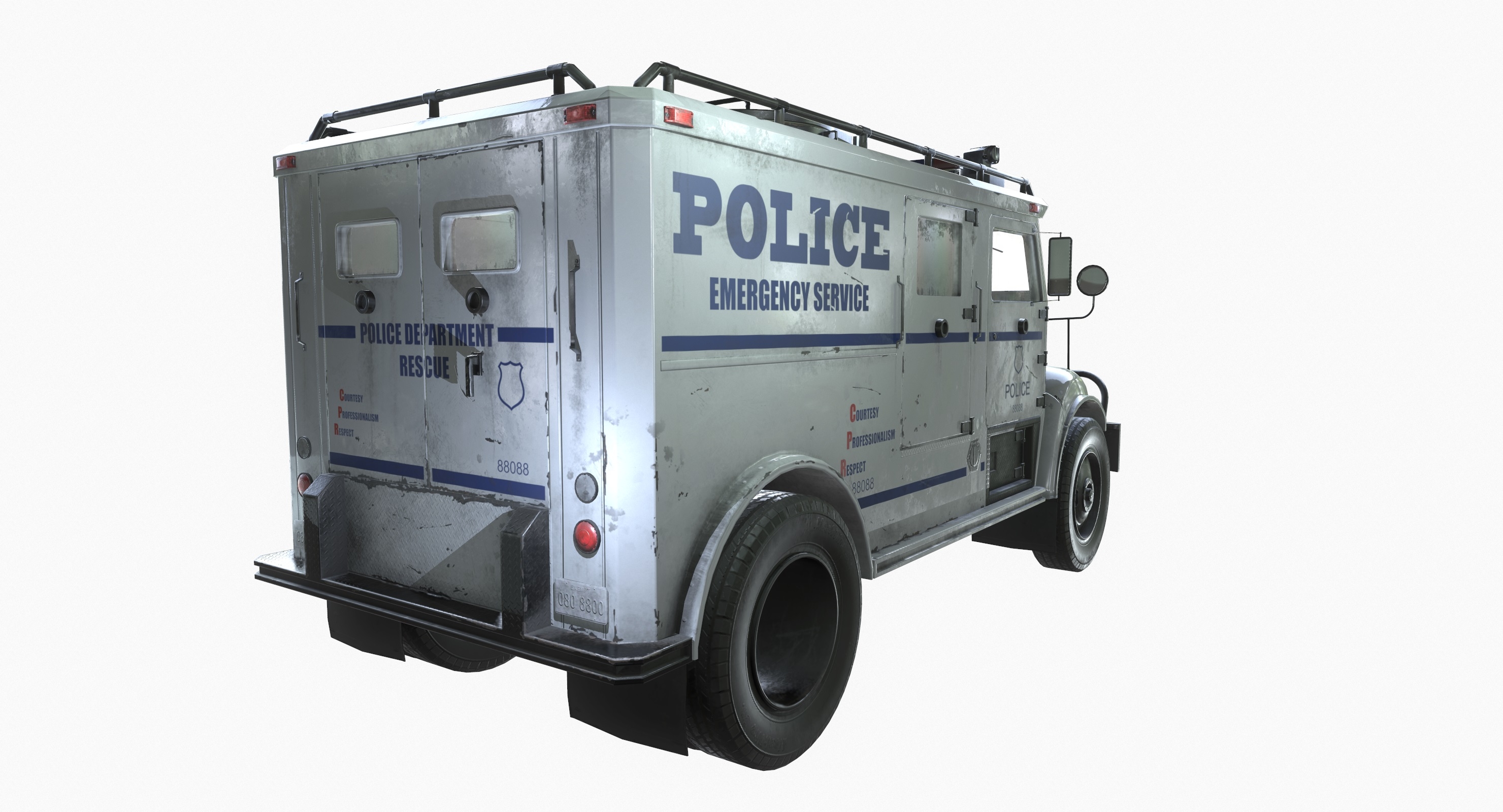 ready swat truck 3d 3ds