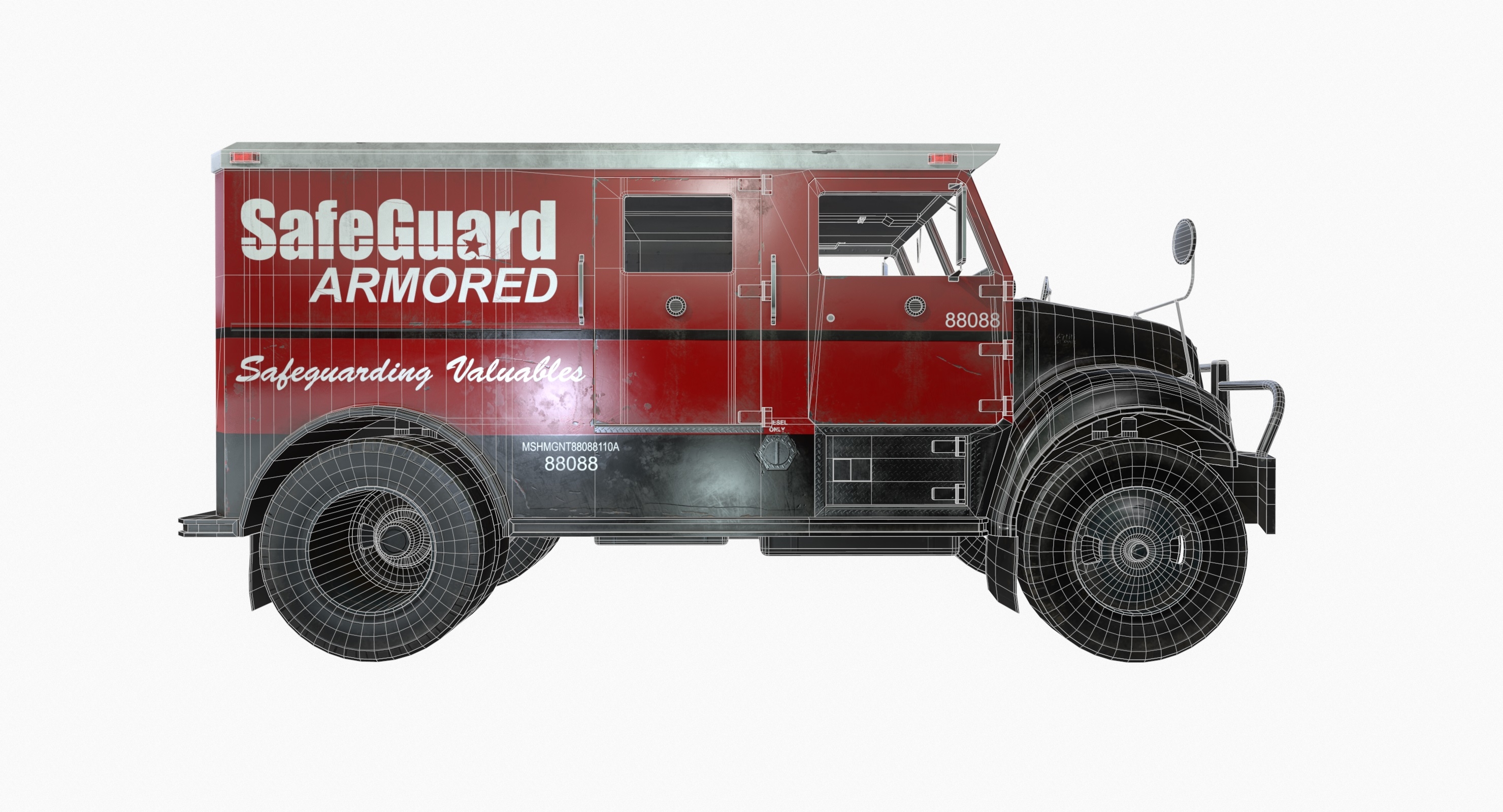 ready armored truck 3d model