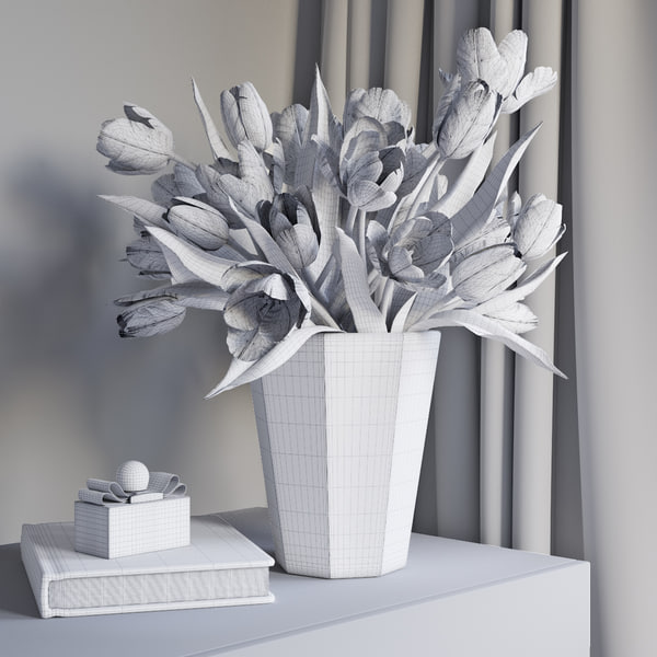 tulip flower 3d model