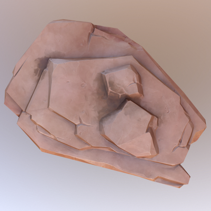red rocks 3d model
