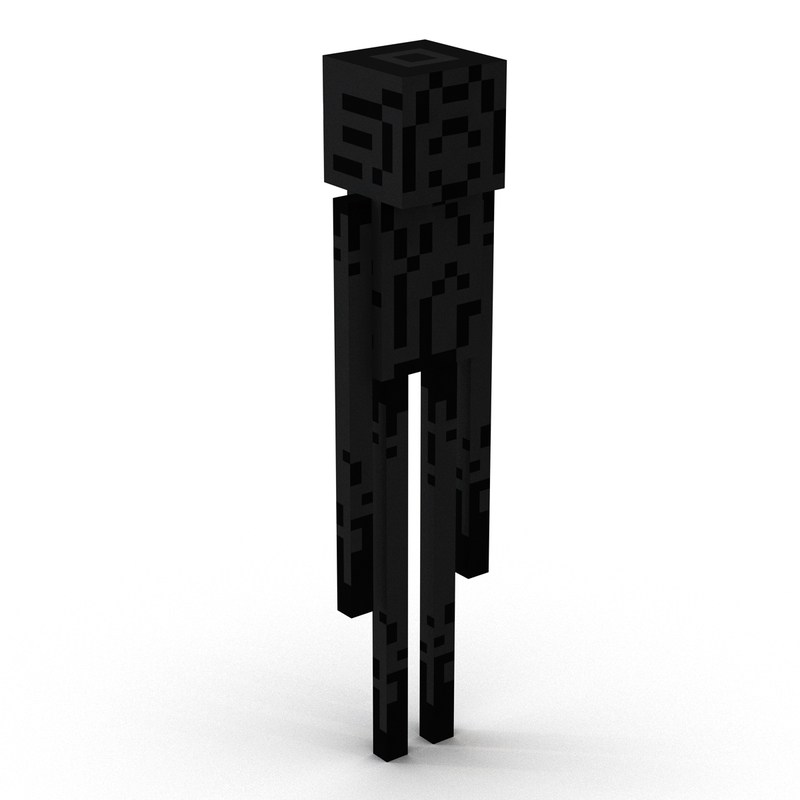 minecraft enderman 3d model