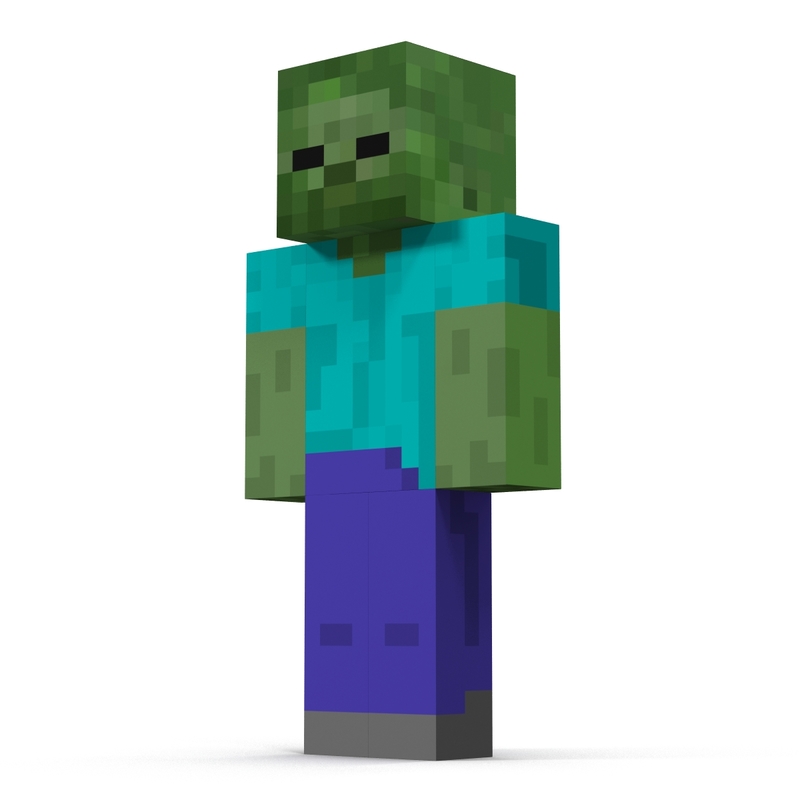 Modello 3D Zombie Minecraft - TurboSquid 1021656