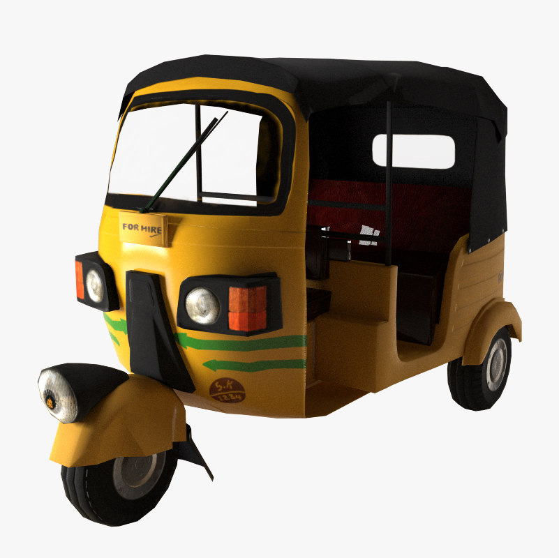 3d auto rickshaw