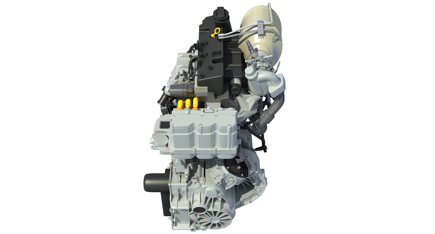 volkswagen xl1 engine 3d model