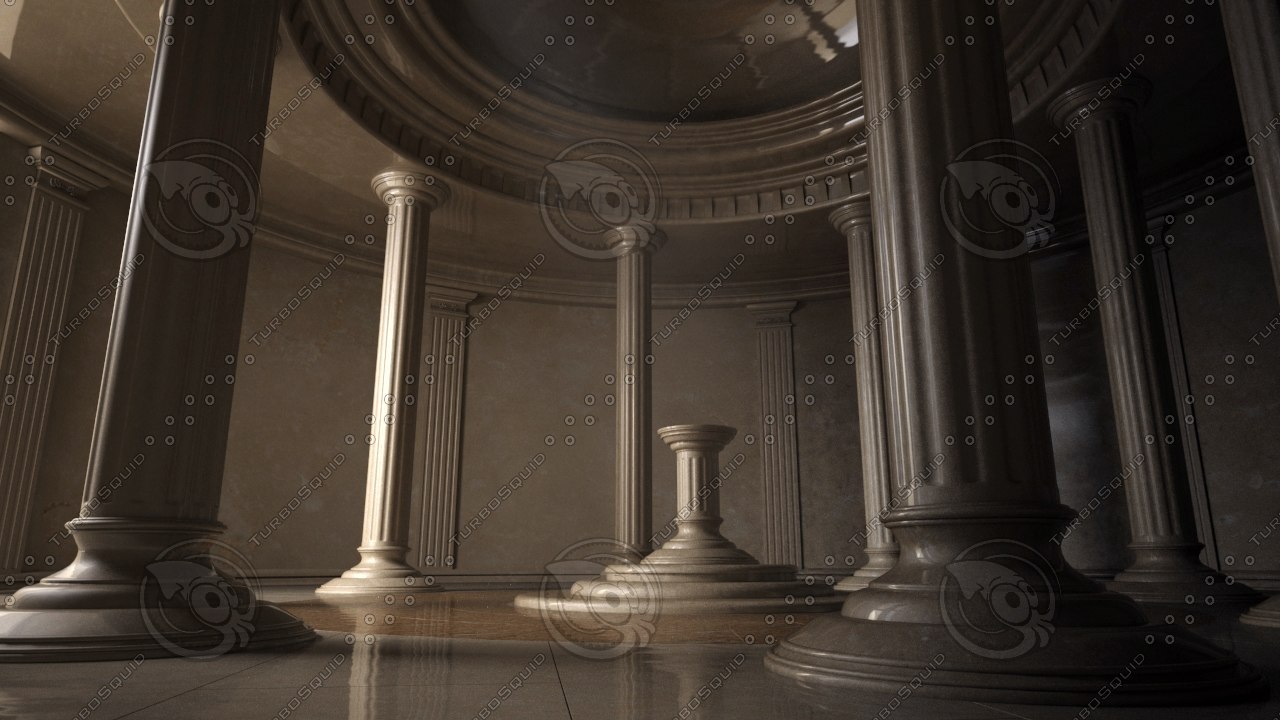 ancient interior 3d model