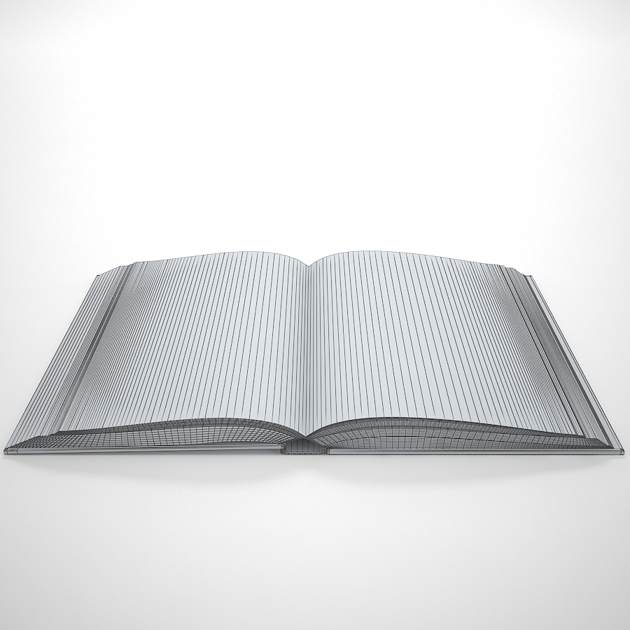 3d open book