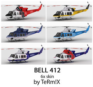 Bell 412 3D Models for Download | TurboSquid