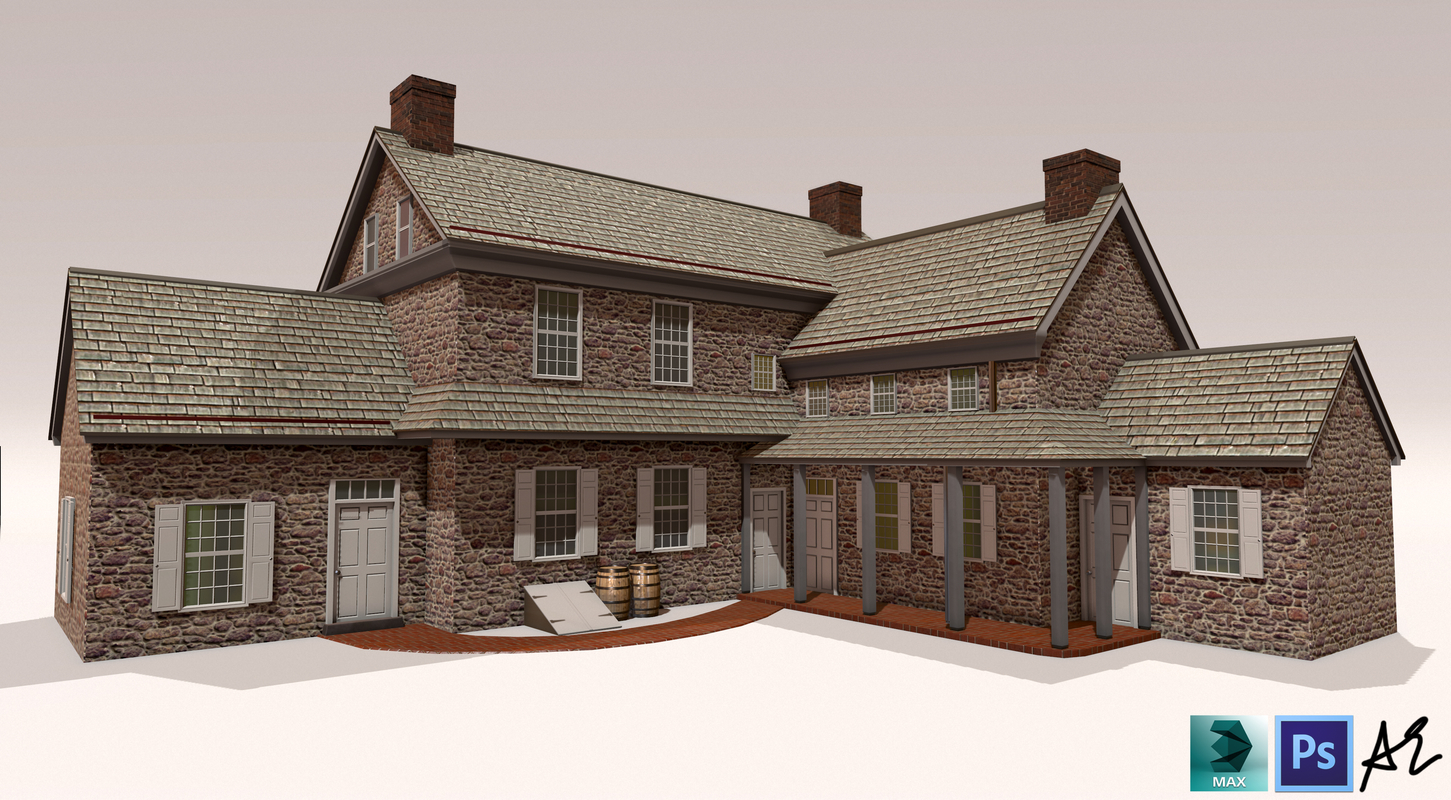 ready manor 3d model