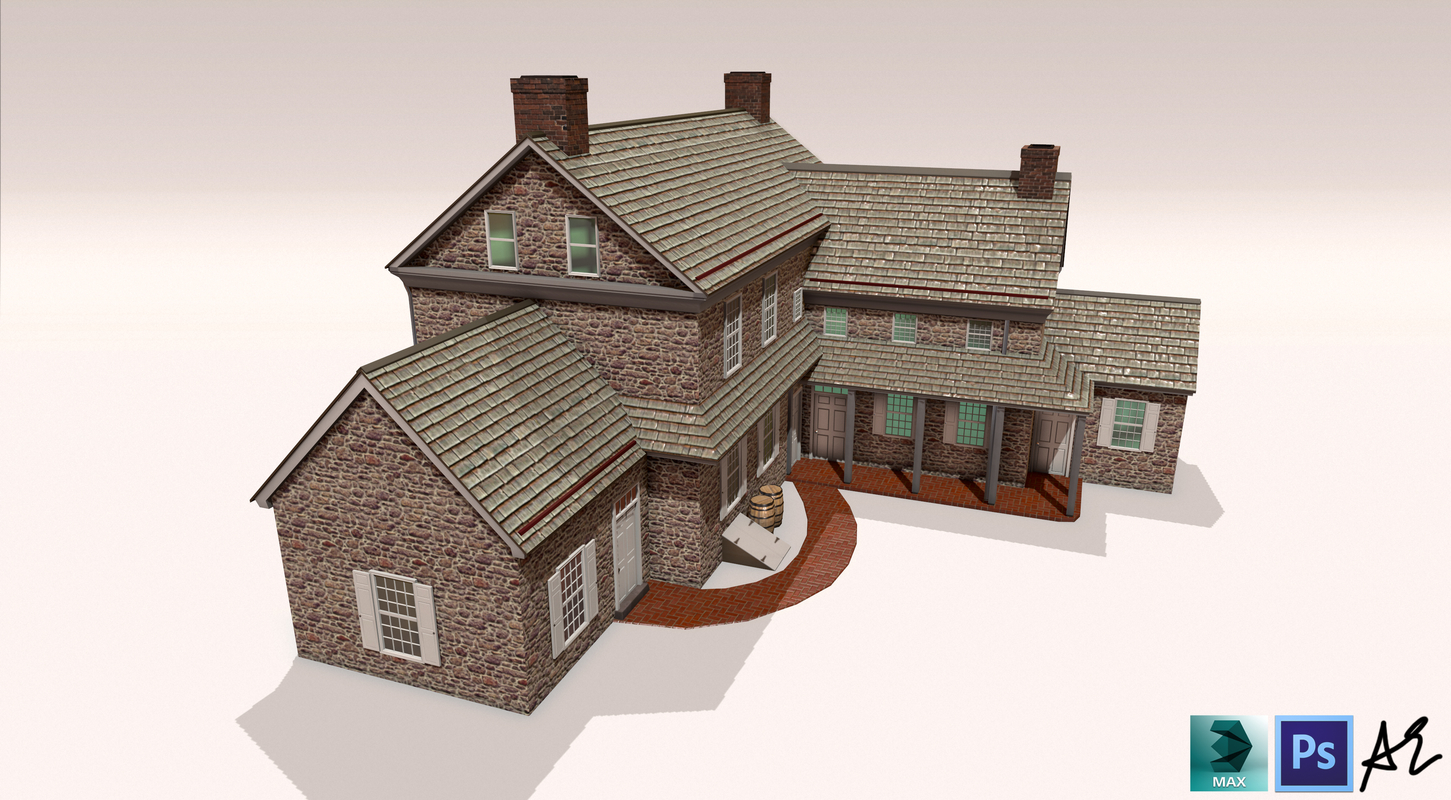 ready manor 3d model