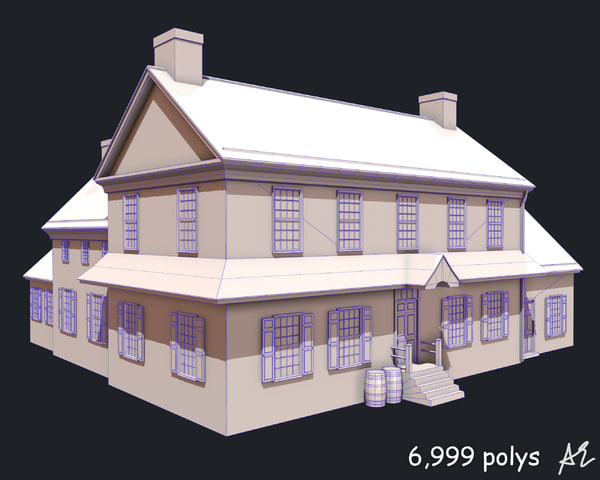 ready manor 3d model