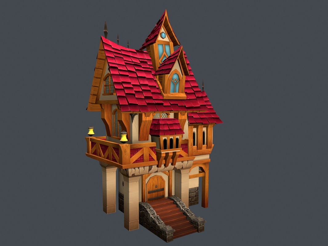 3d model old house