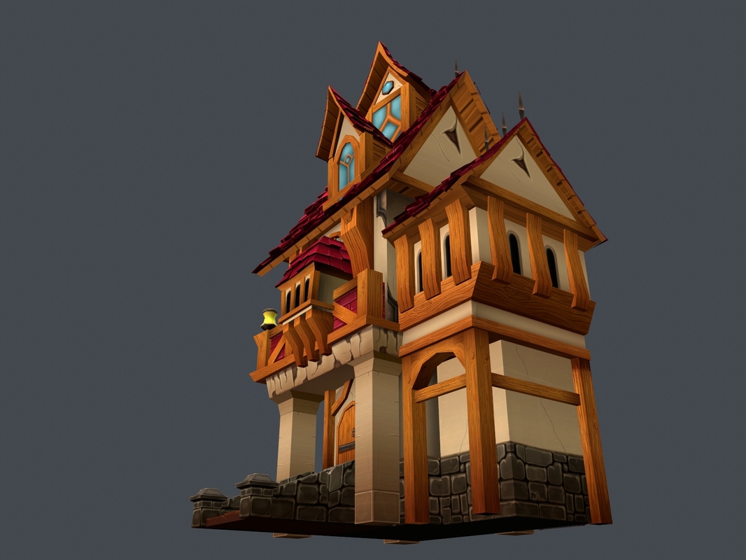 3d model old house