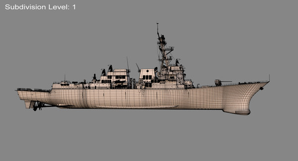 3d model uss sampson