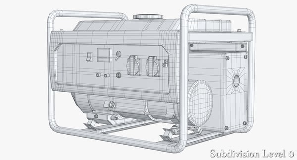 3d model portable generator