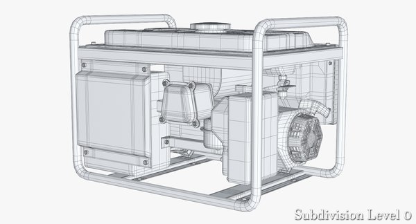 3d model portable generator