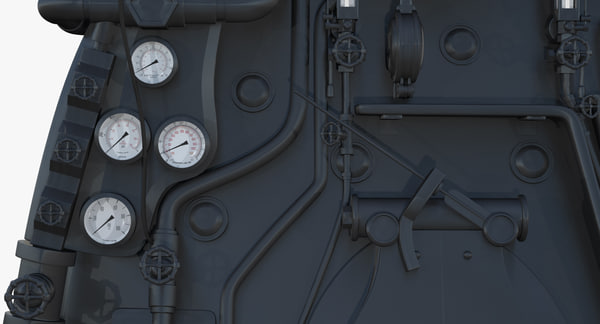 3d steam engine controls