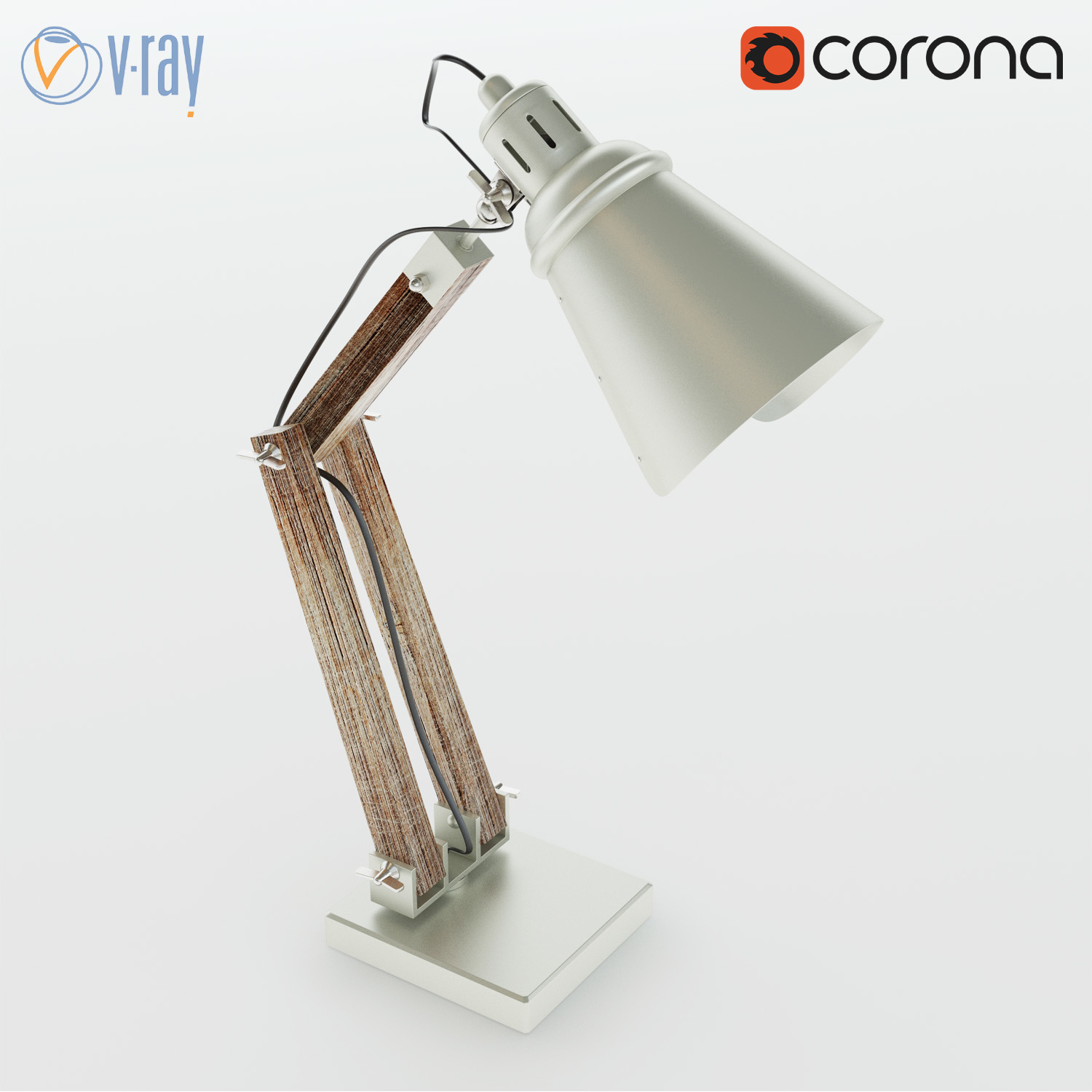 handmade table lamp 3d model